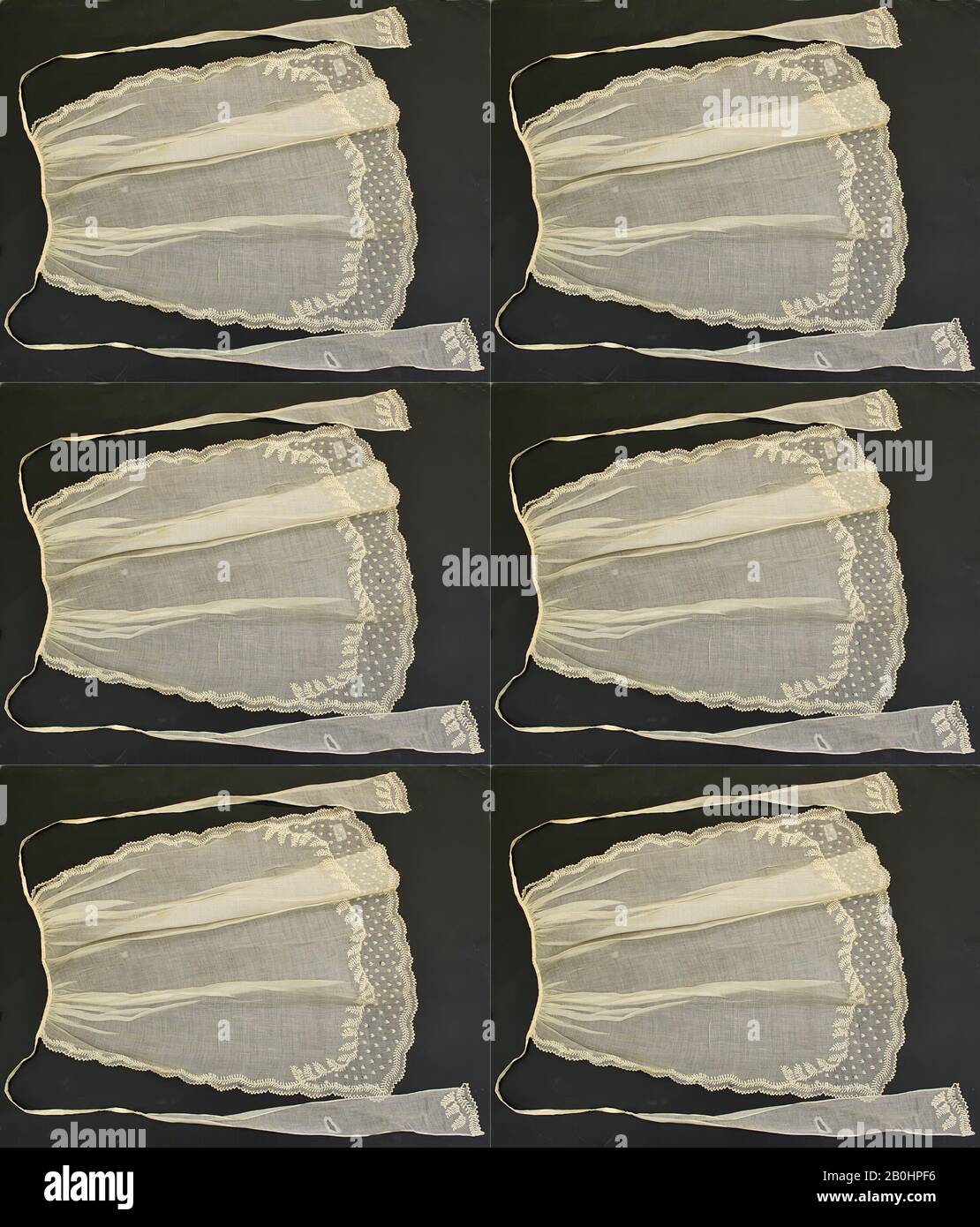Apron, American, ca. 1830, American, cotton Stock Photo - Alamy
