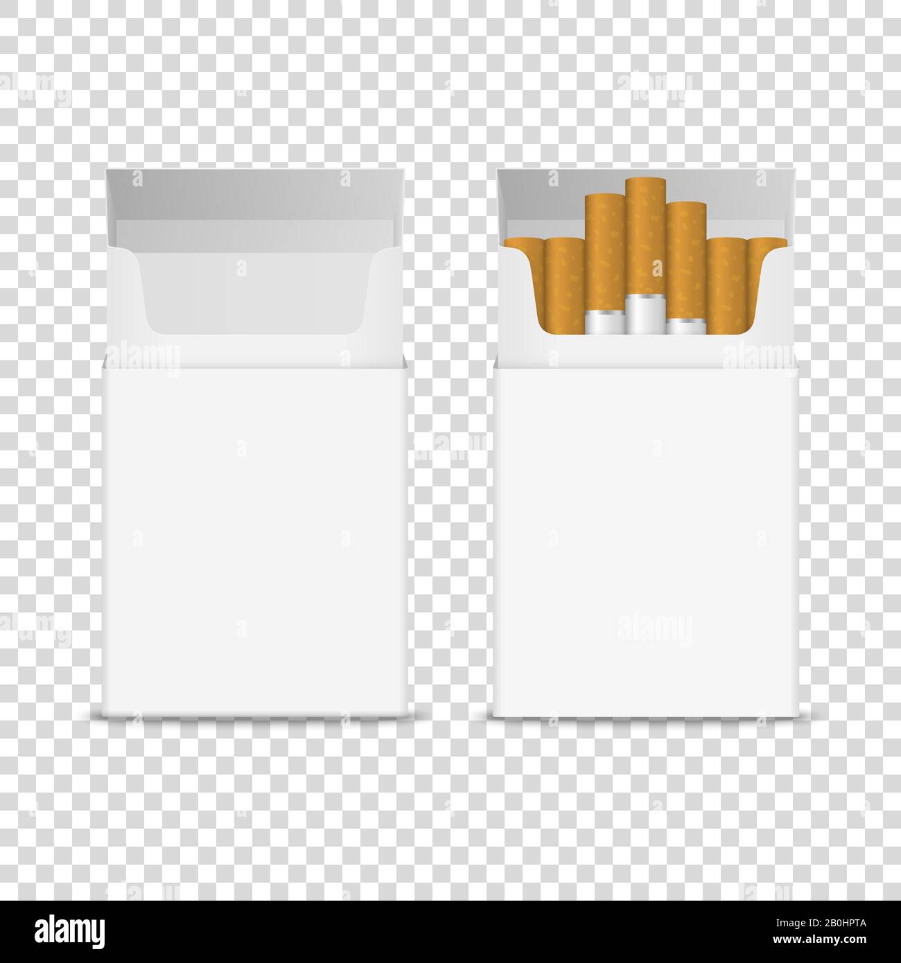 Cigarettes close up Stock Vector Images - Alamy