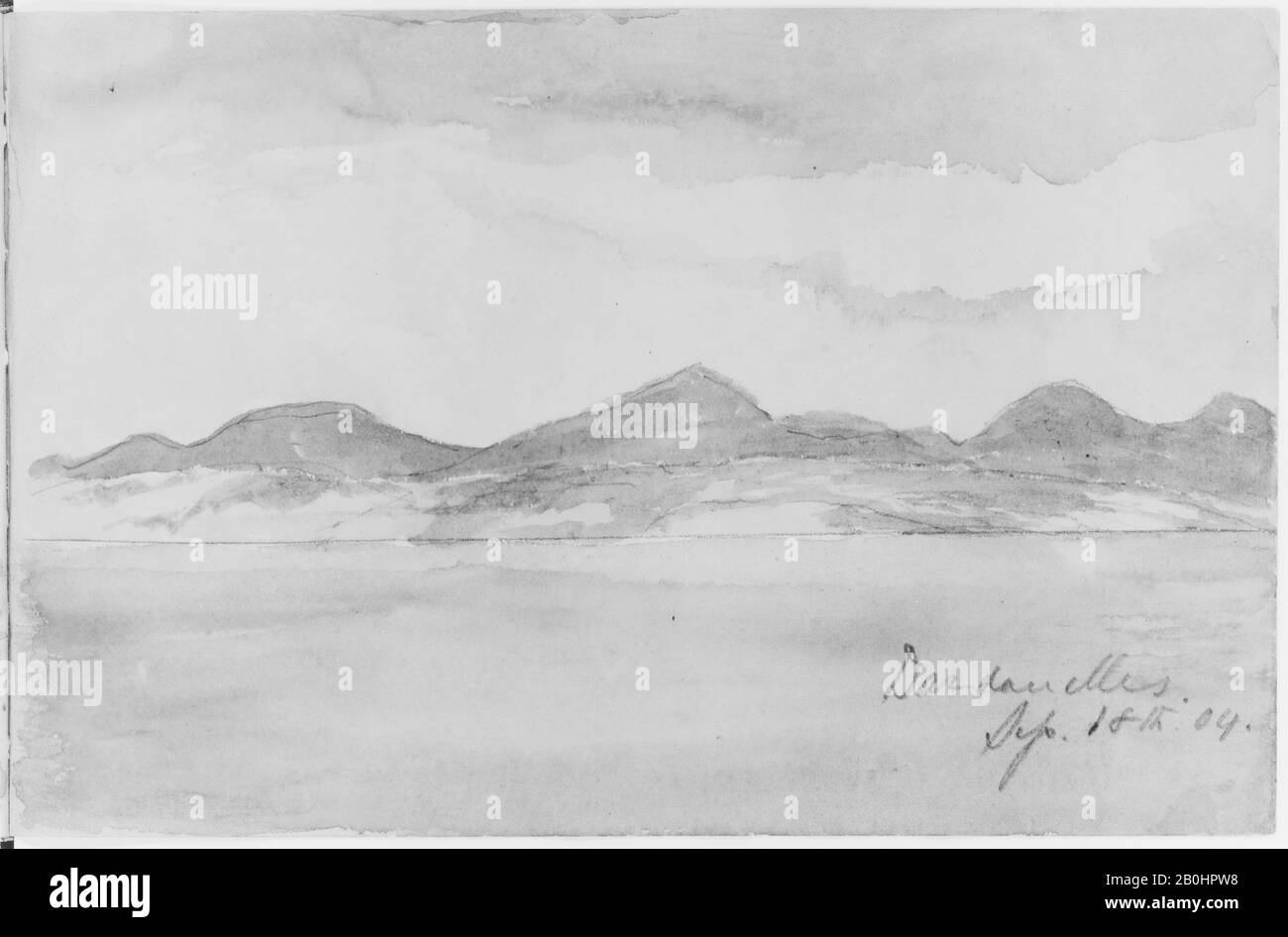 Mary Newbold Sargent, Dardanelles (from Sketchbook), American, Mary Newbold Sargent (1826–1906 ...