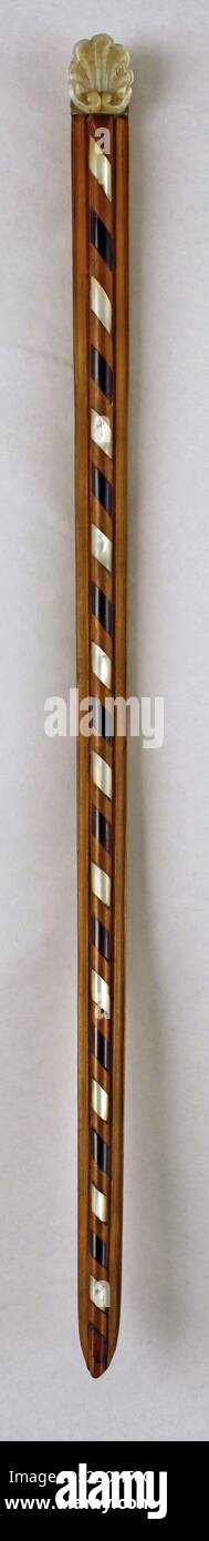 Busk, Italian, 18th century, Italian, wood, shell, horn Stock Photo - Alamy