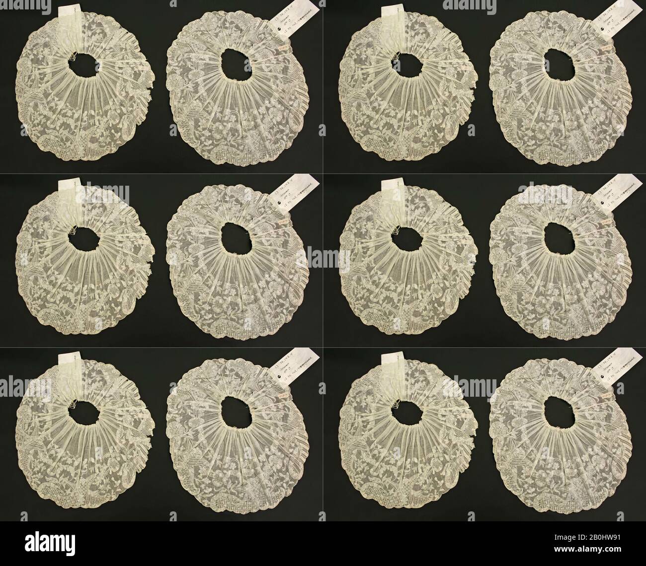 Engageantes, European, 18th century, European, cotton Stock Photo - Alamy