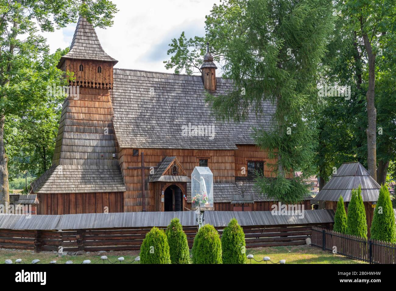 wooden church in Debno, Poland Stock Photo - Alamy