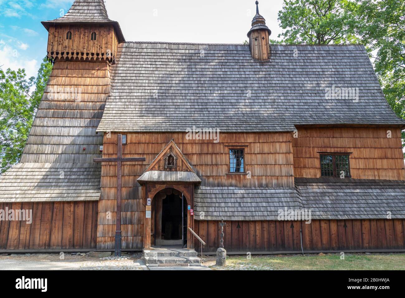 wooden church in Debno, Poland Stock Photo - Alamy