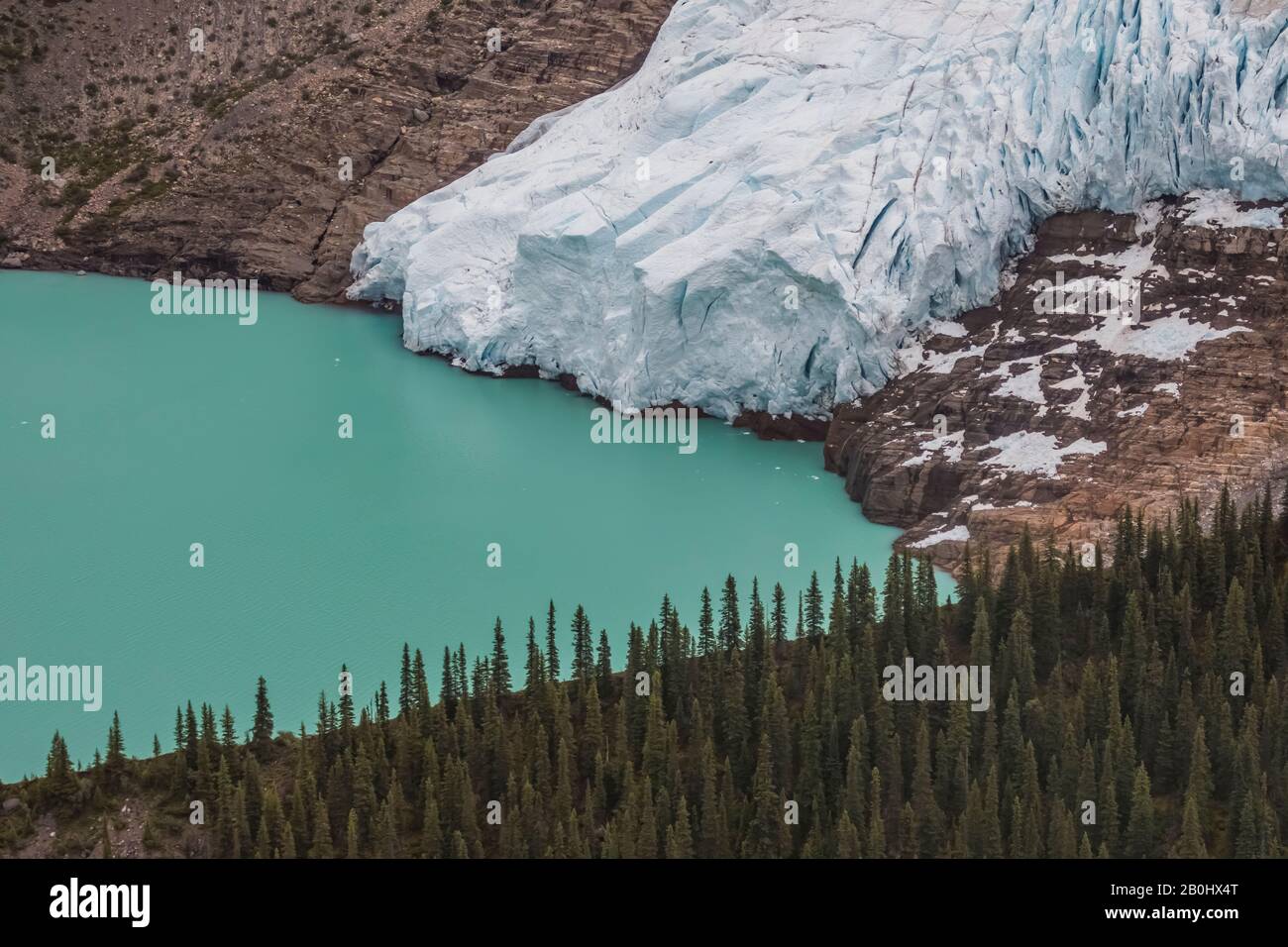 Aerial view of berg lake, british columbia, canada hi-res stock photography and images - Alamy