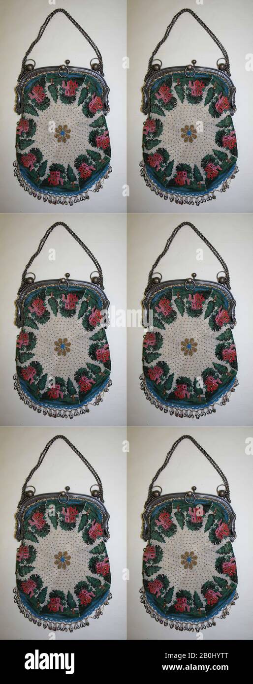 Bag, French, 1820–30, French, silver Stock Photo - Alamy