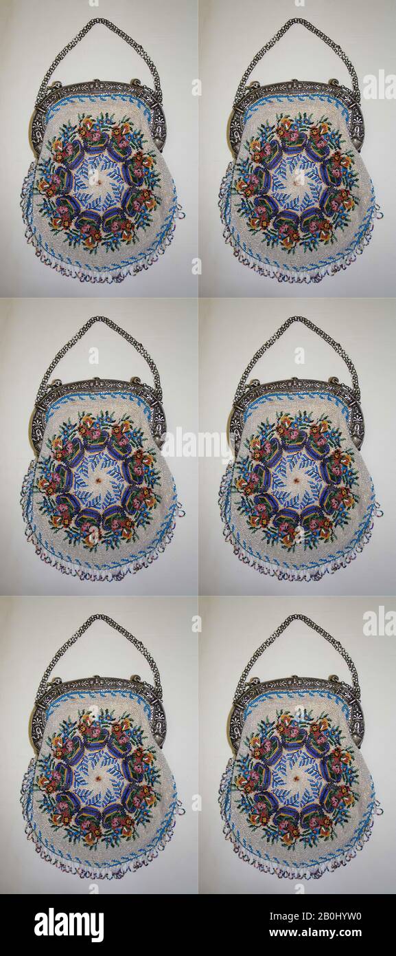 Bag, French, 1825–35, French, silver Stock Photo - Alamy