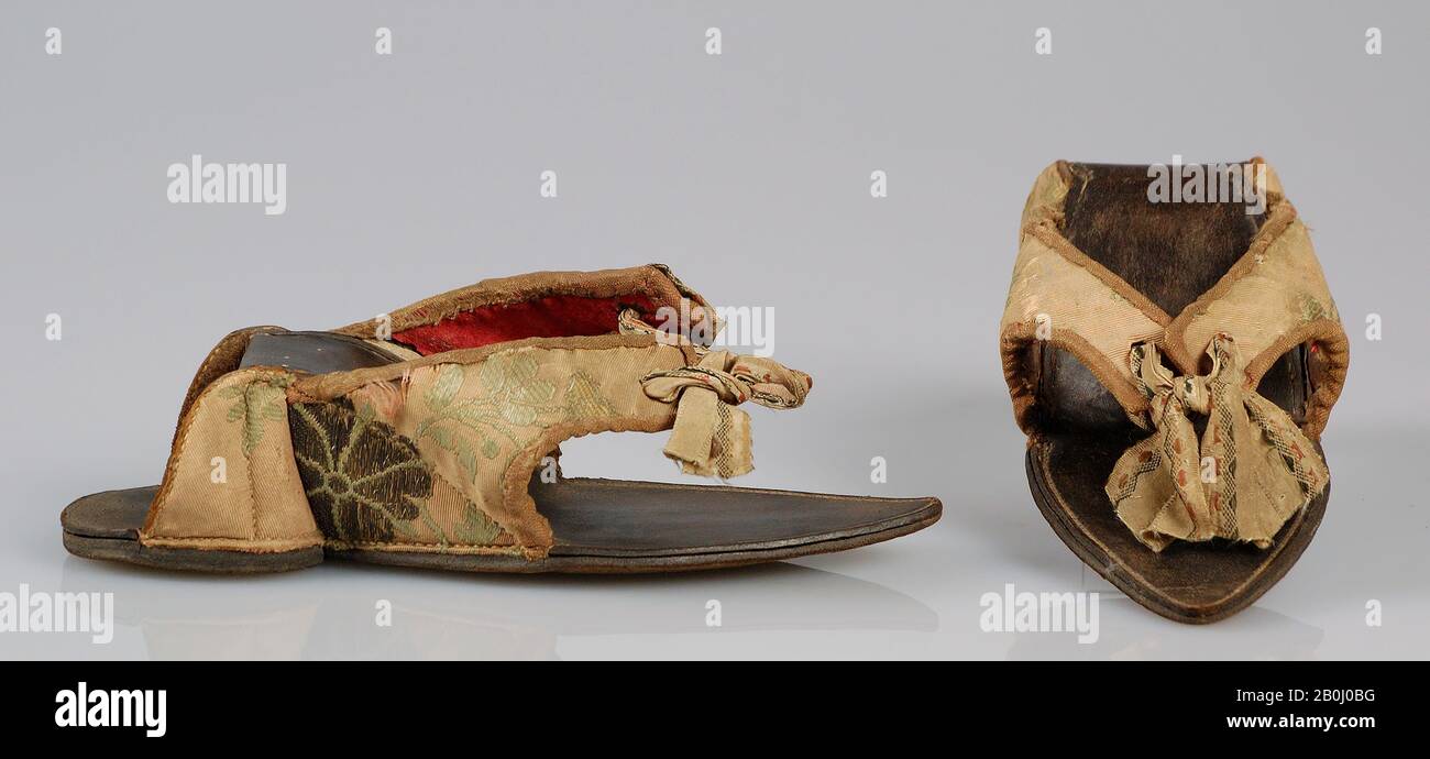 Pattens, European, early 18th century, European, Silk Stock Photo - Alamy