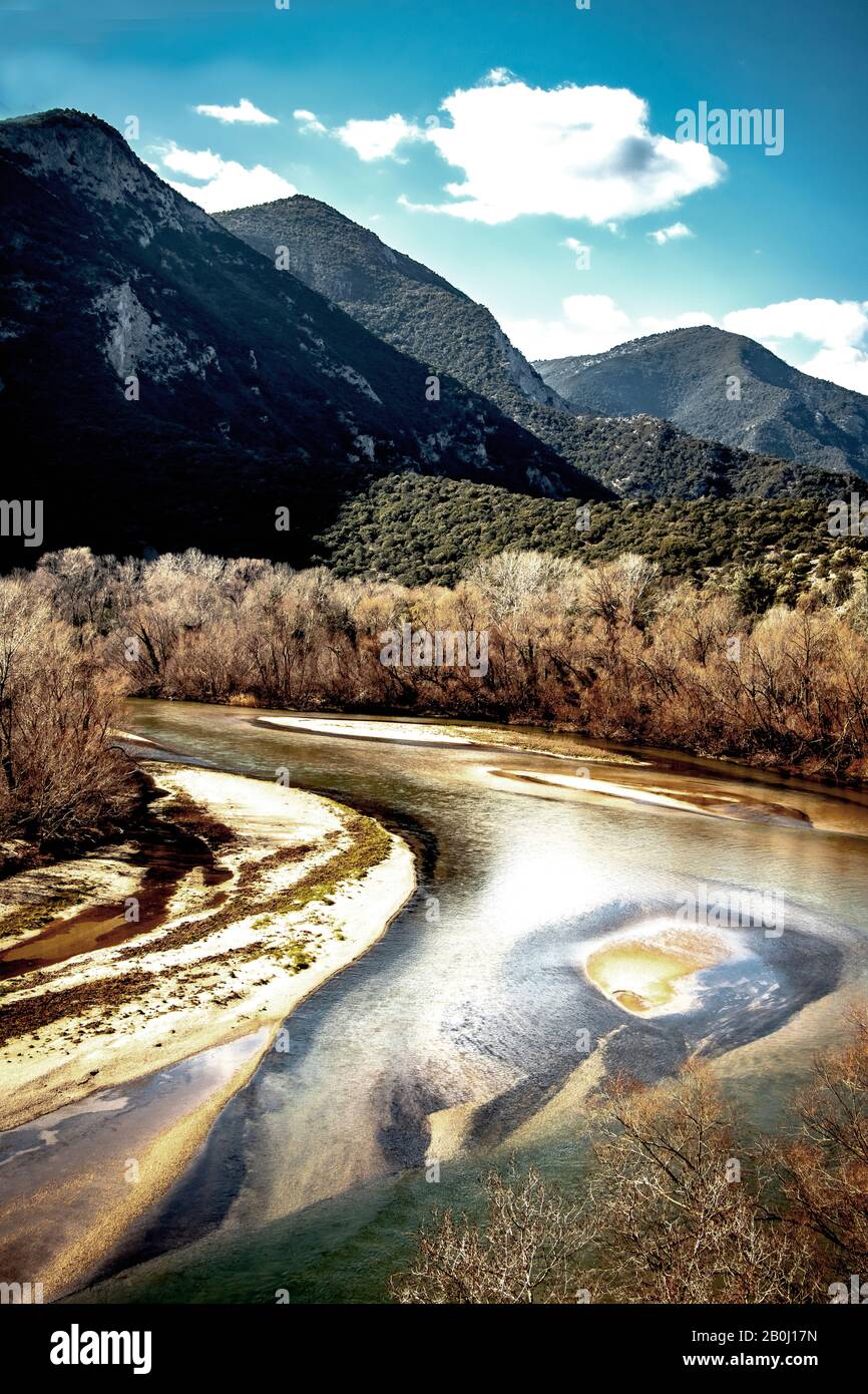 River color floating Stock Photo - Alamy