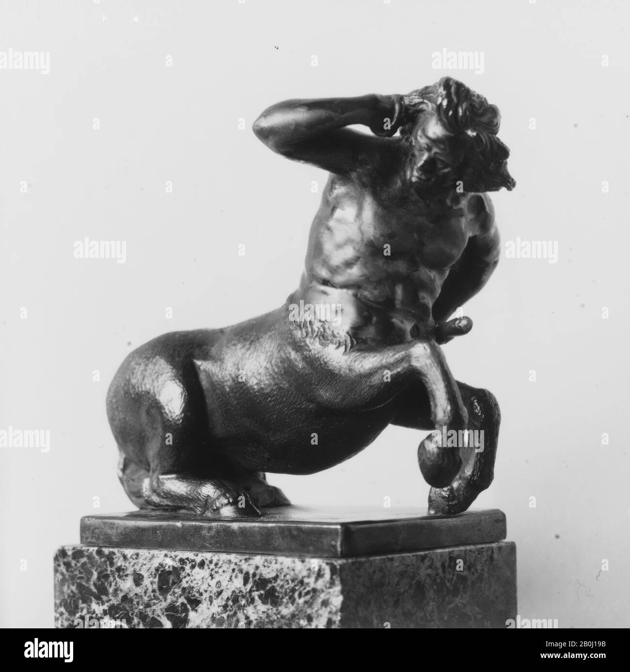 Centaur, Italian, 17th century, Italian, Bronze, colored marble base ...