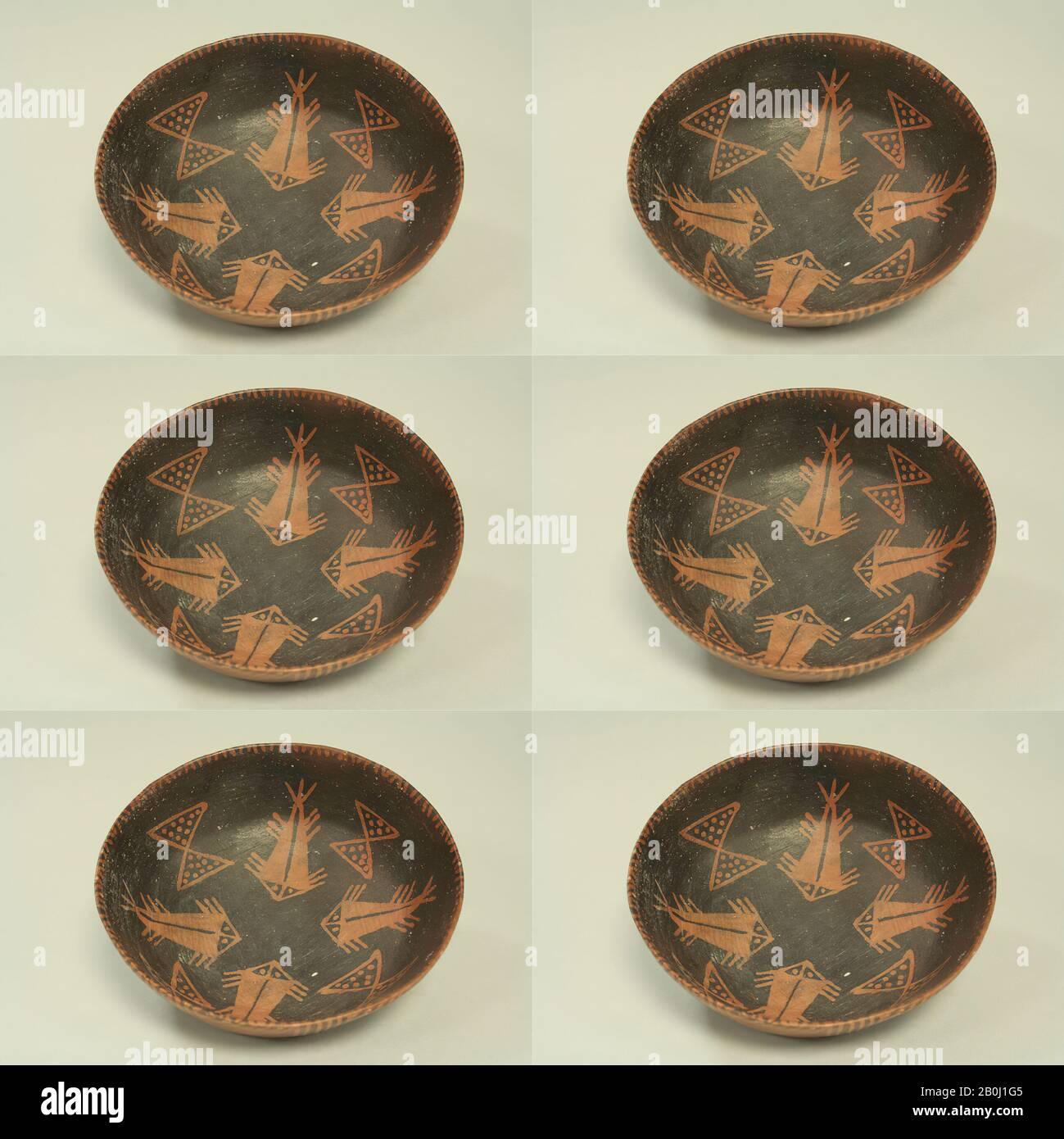 Orangeware Bowl with Fish Motif, Paracas, 2nd century B.C., Peru, Ica ...