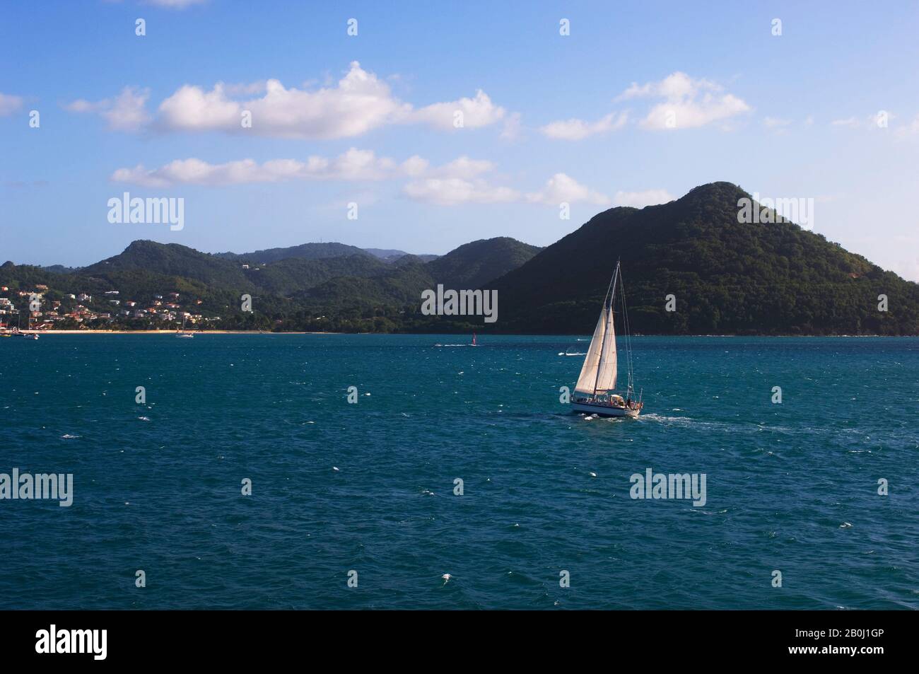 Island sailboat hi-res stock photography and images - Alamy