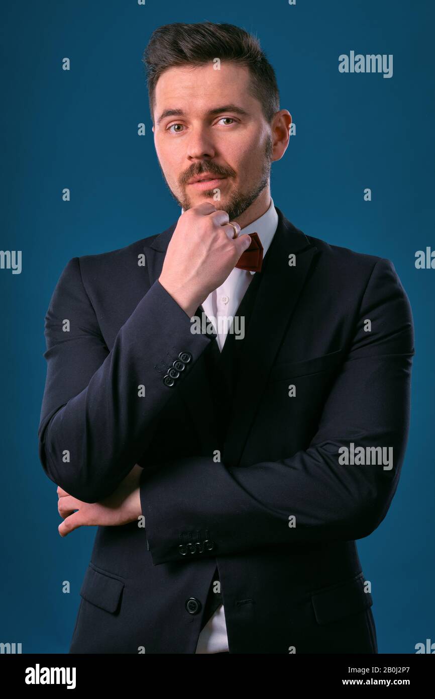 Classic black suit hi-res stock photography and images - Alamy