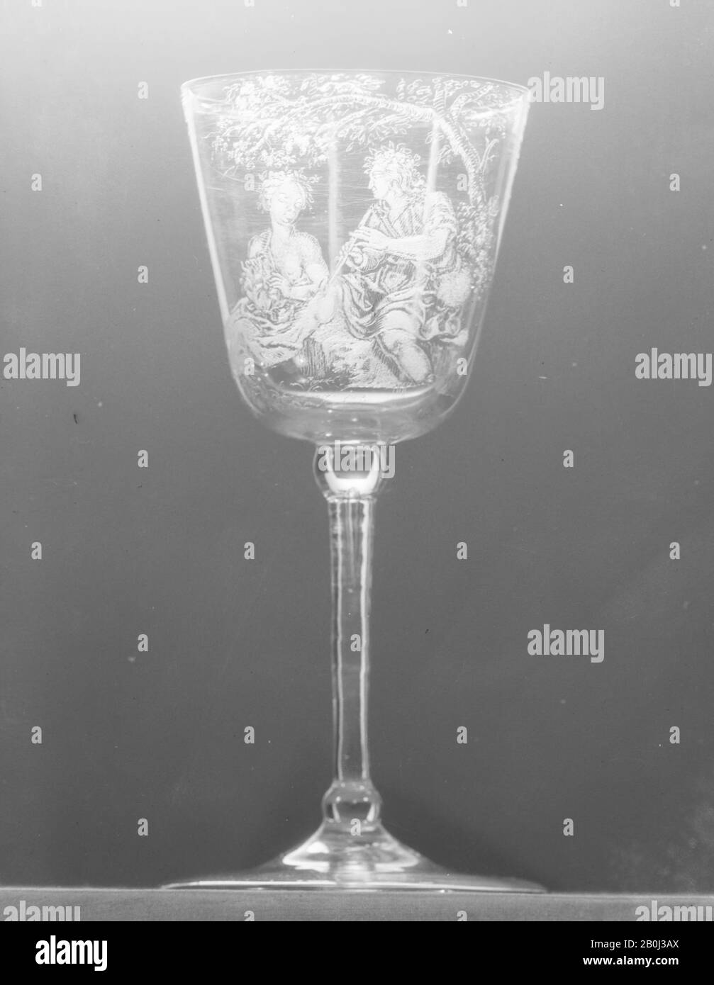 Wineglass, Dutch, 18th century, Dutch, Glass, Overall: 6 1/2 × 2 3/4 in ...