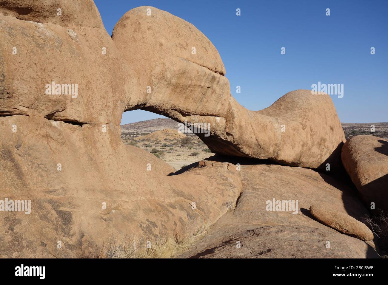 Rock arch sandstone stone formation of Spitzkoppe Erongo in Namibia ...