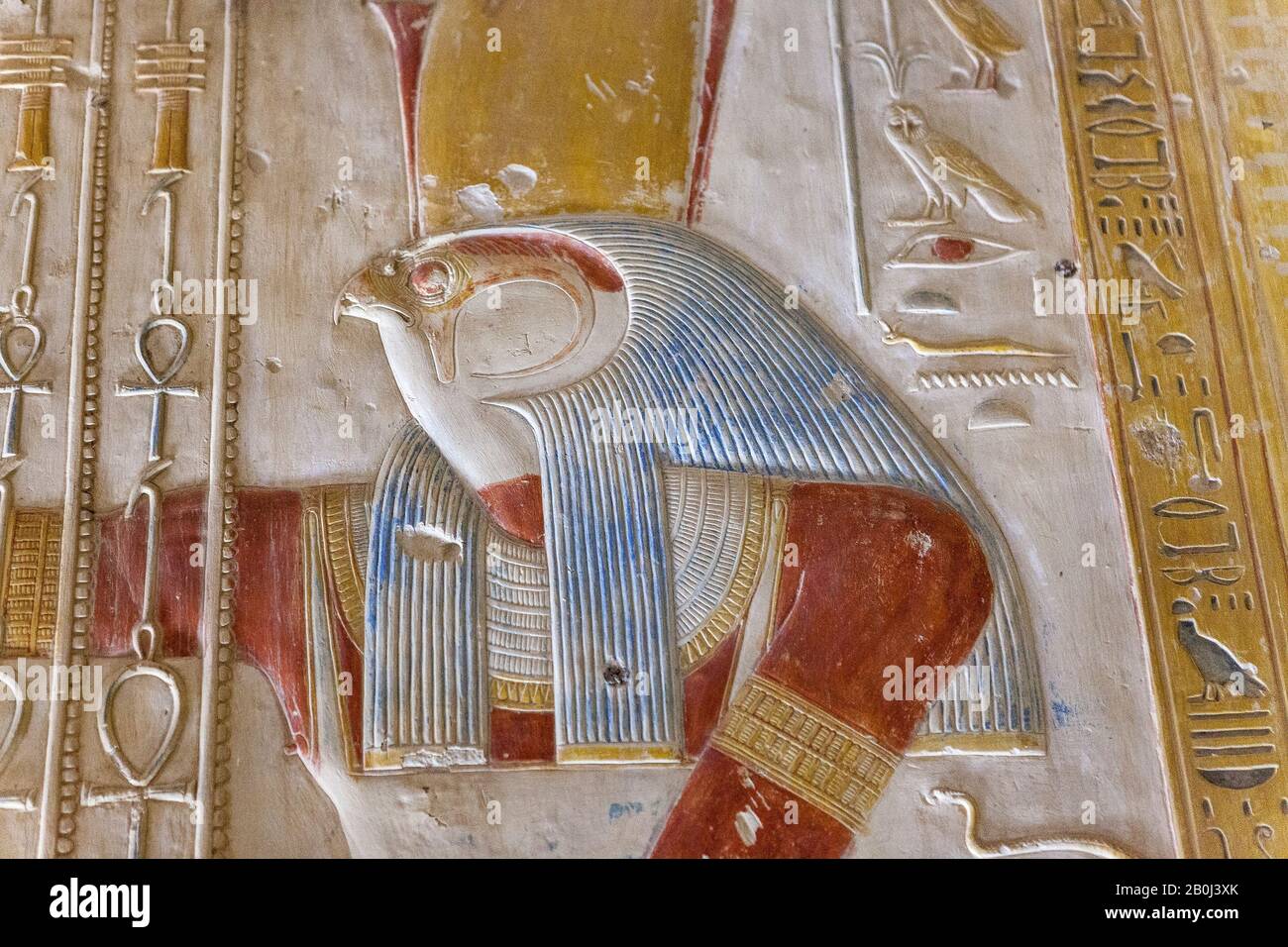 Horus at the Temple of Seti I, Abydos Stock Photo - Alamy