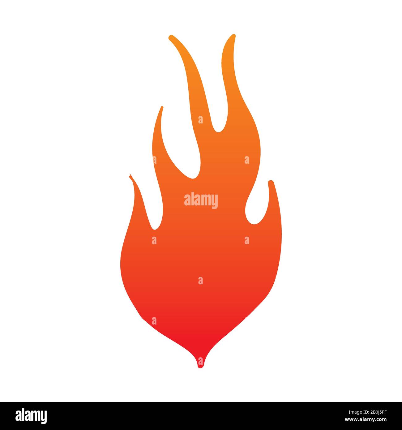 Fire logo. Red, orange yellow fire - vector illustration Stock Vector ...