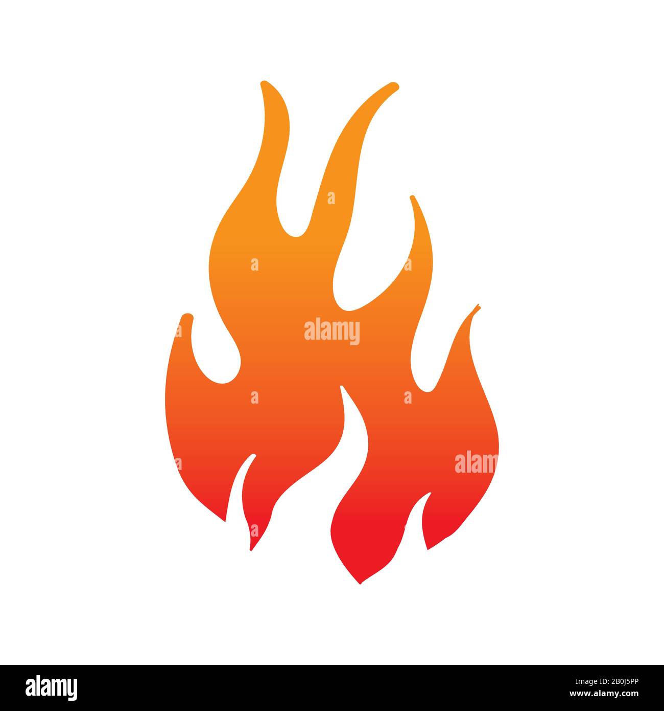 Fire logo. Red, orange yellow fire - vector illustration Stock Vector ...