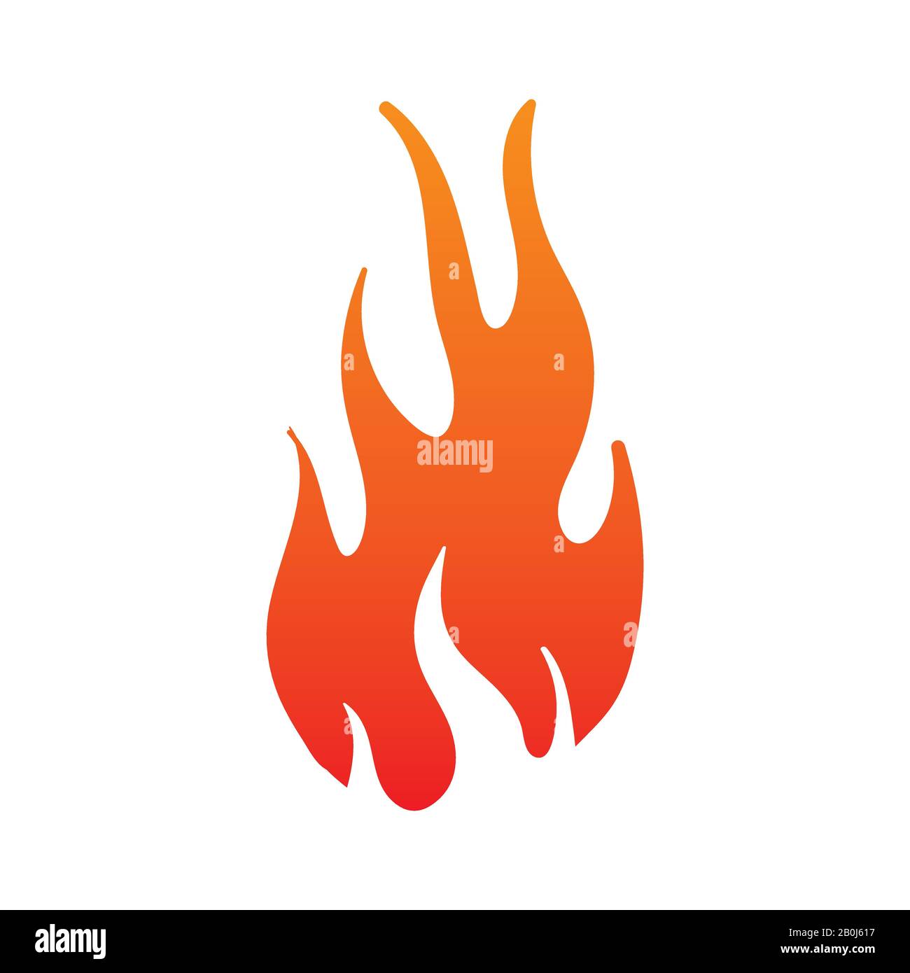 Fire logo. Red, orange yellow fire - vector illustration Stock Vector ...
