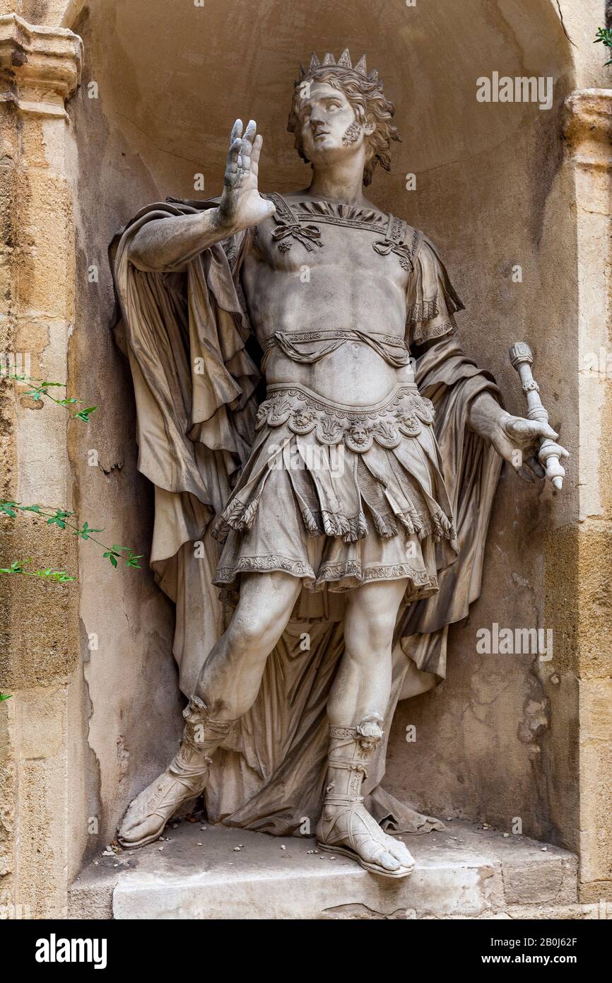 Statue of Solomon in the Joseph-Sec Mausoleum, Avenue Pasteur, Aix-en ...