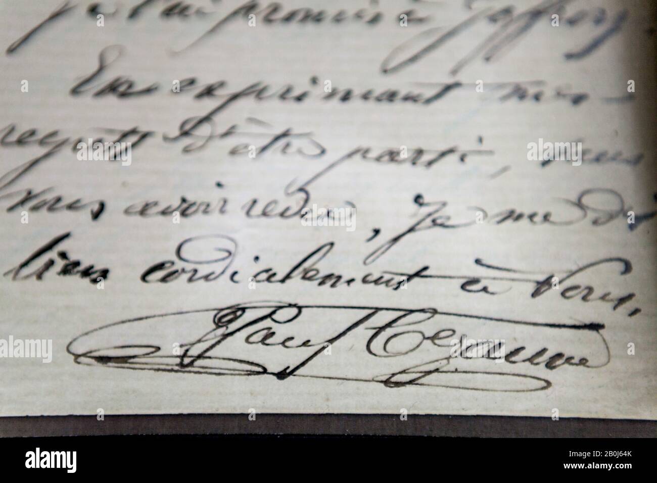 Signature of Paul Cézanne Stock Photo - Alamy