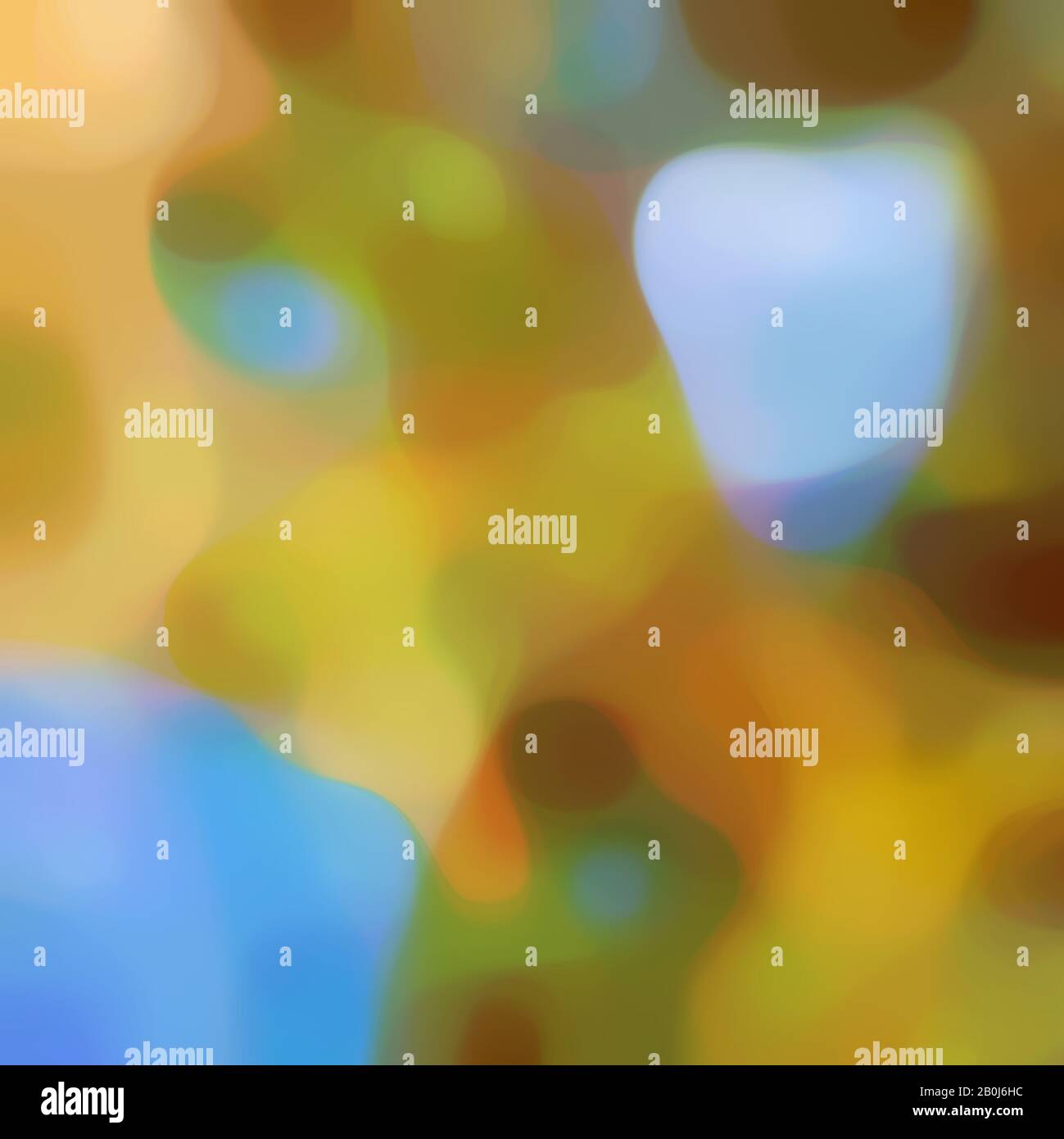 smooth square format background with dark golden rod, sky blue and ...