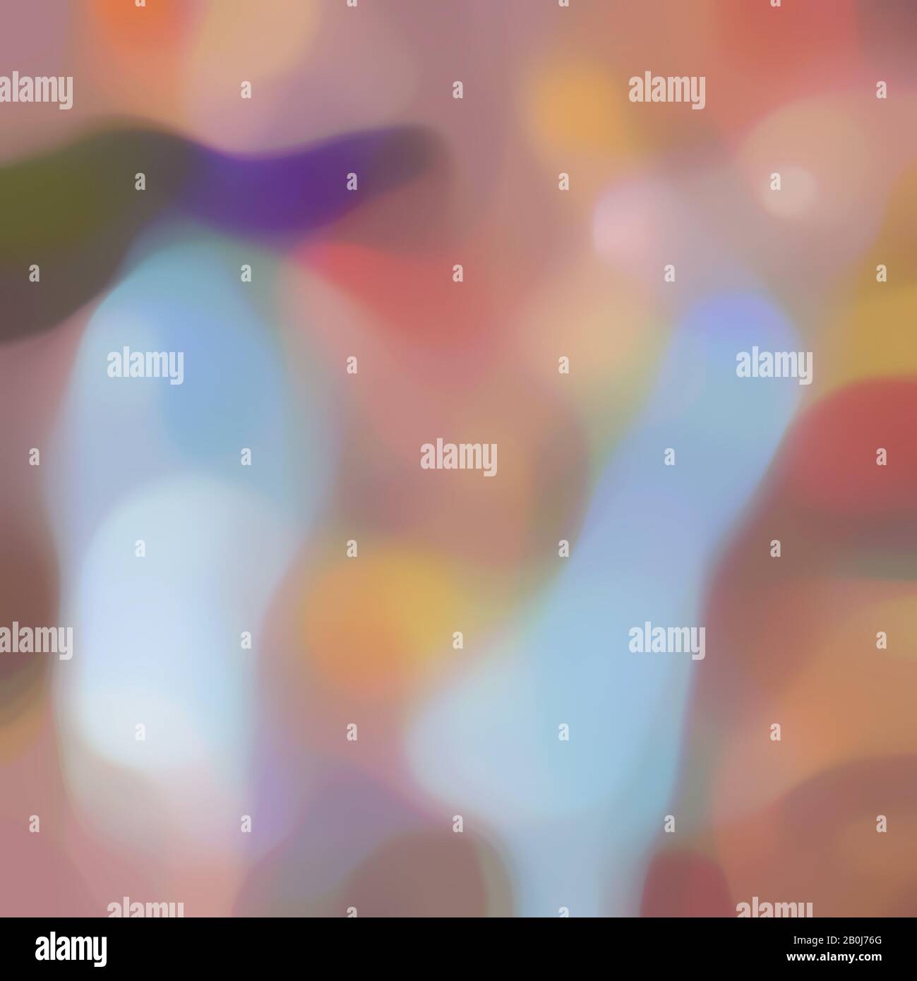 blurred square format background with rosy brown, pastel blue and dim ...