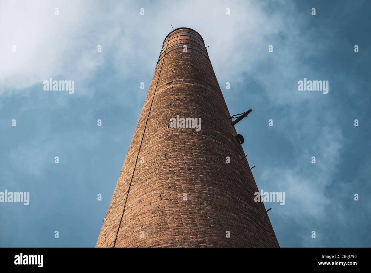 Old chimney of an abandoned textile factory Stock Photo - Alamy