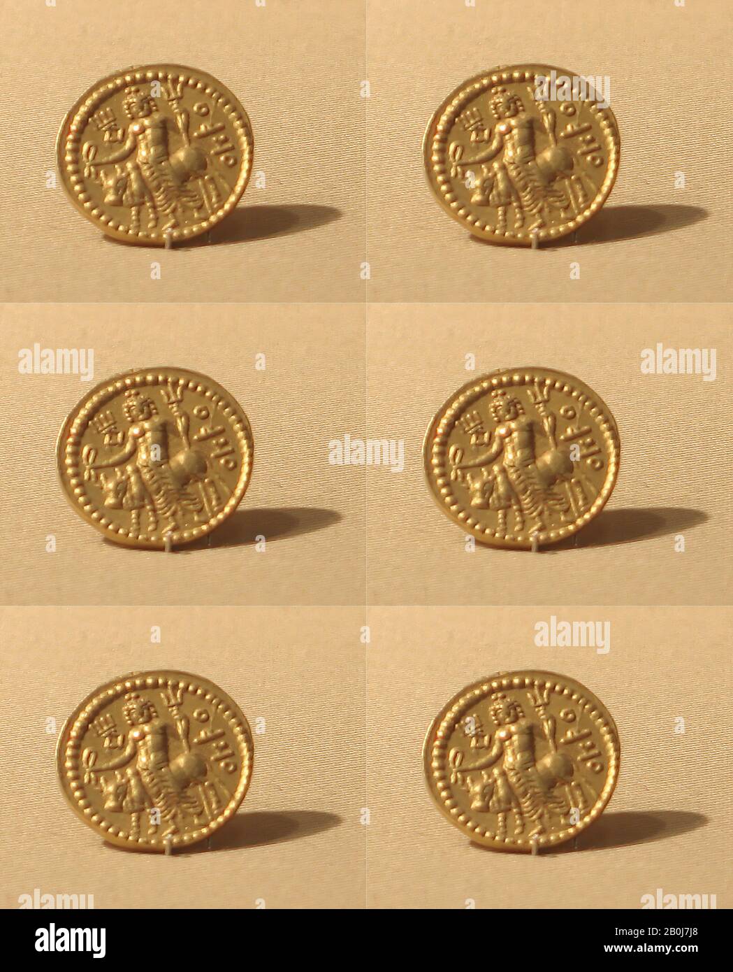 Coin of Vasudeva, Pakistan (ancient region of Gandhara), 185–220 ...