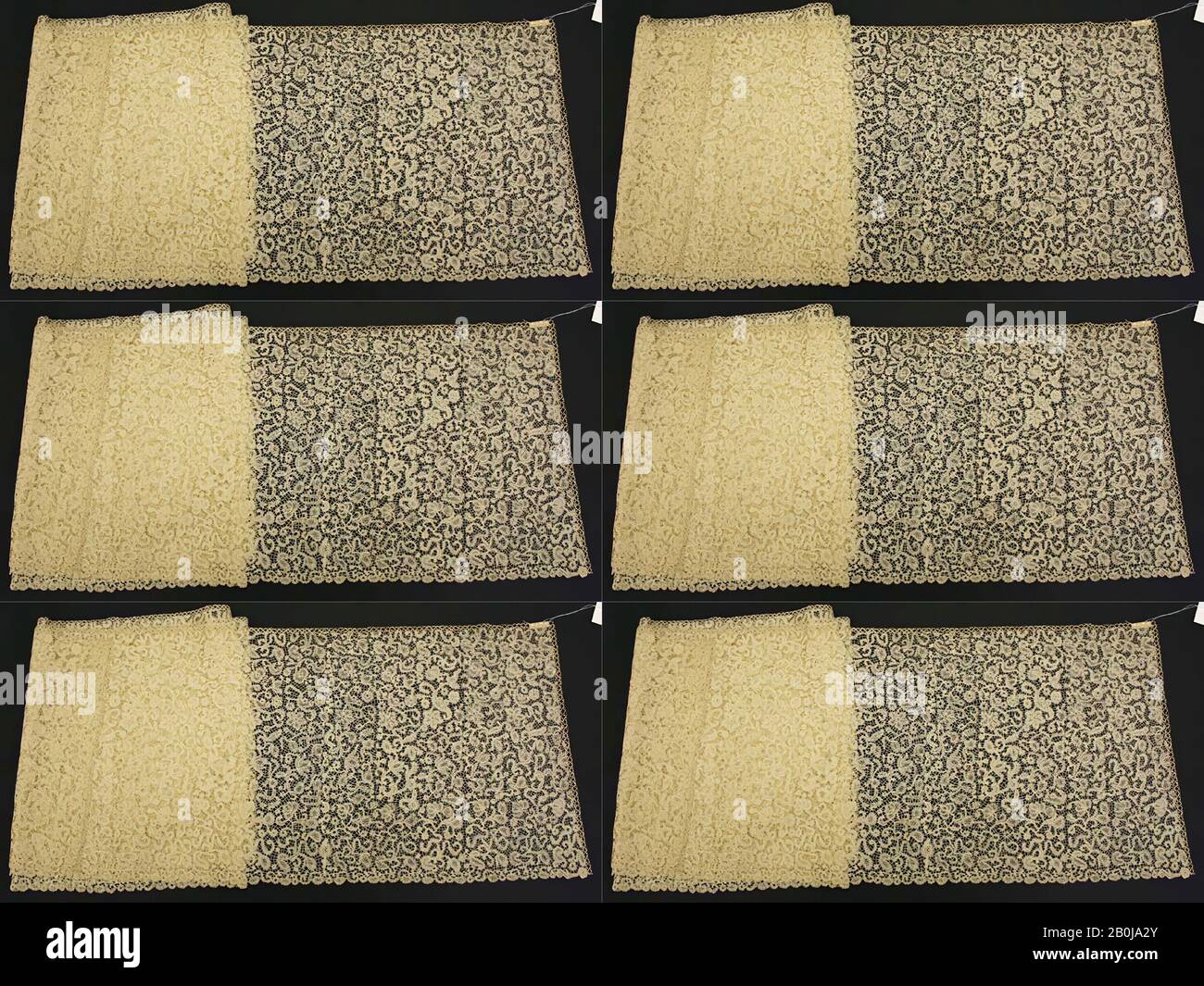 Lace, Flemish, 18th century, Flemish, linen Stock Photo - Alamy