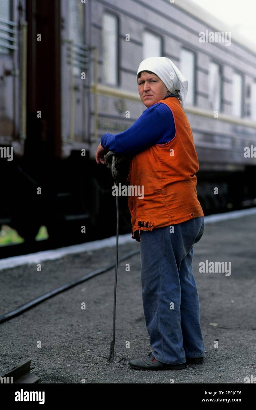 Female railway worker hi-res stock photography and images - Alamy