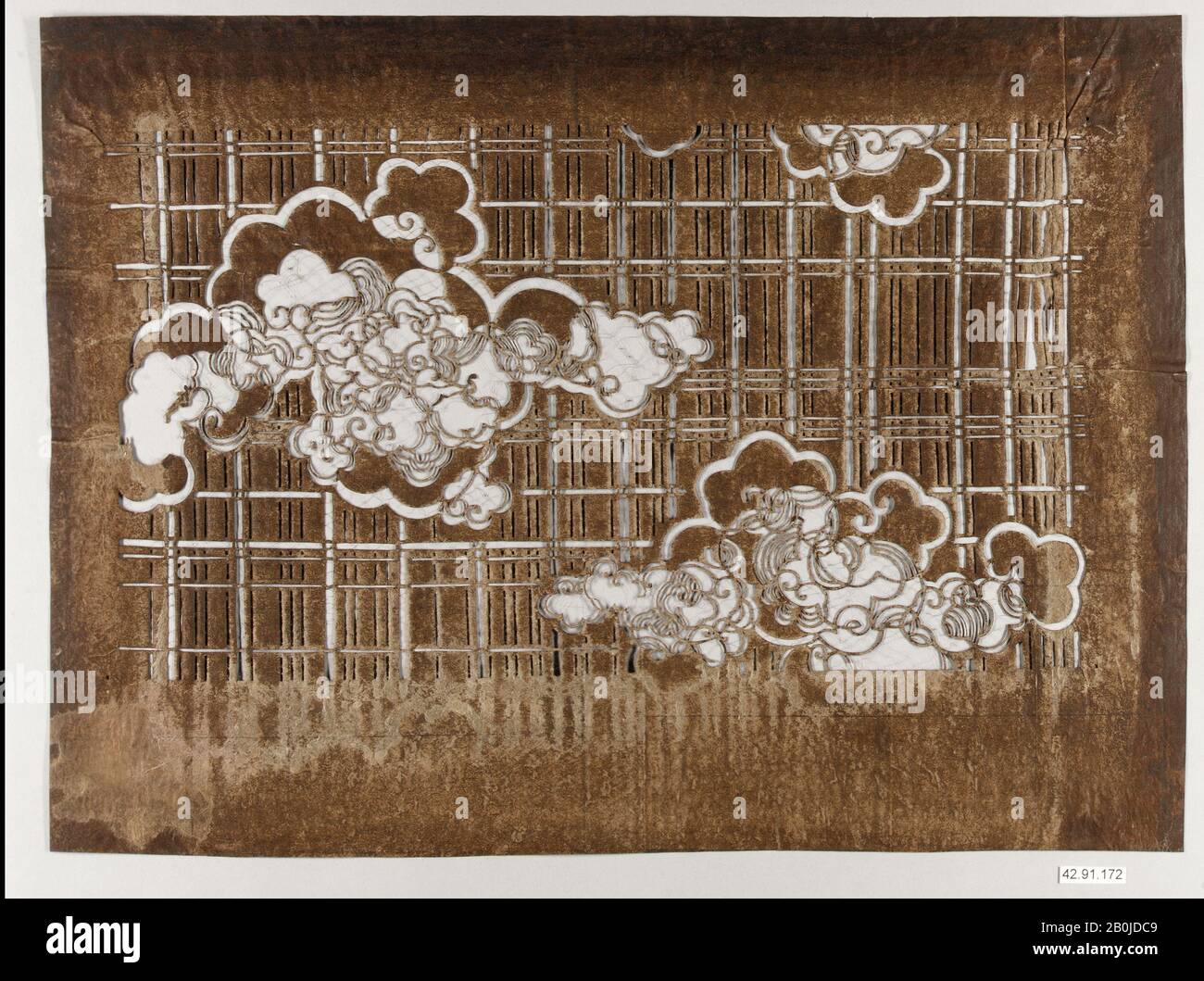Stencil, Japan, 19th century, Japan, Paper, silk, 11 3/4 x 15 7/8 in ...