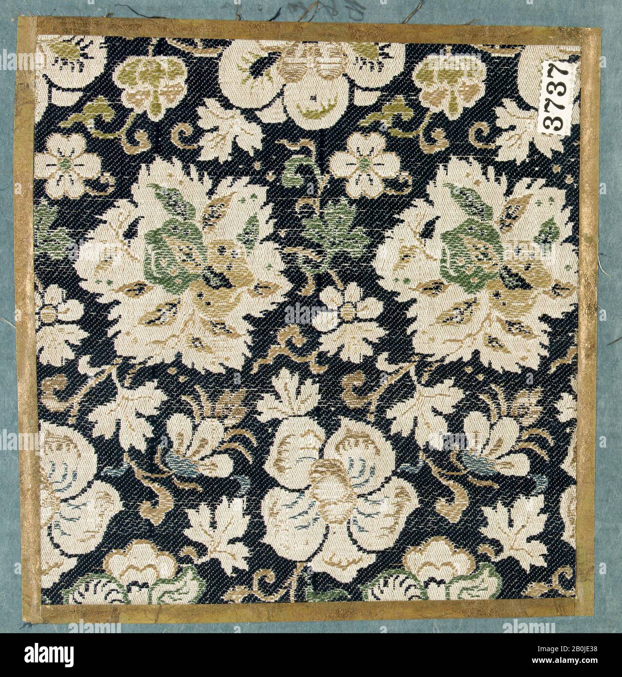 Textile Sample from Sample Book, Japan, 19th century, Japan, Silk, 6 x ...