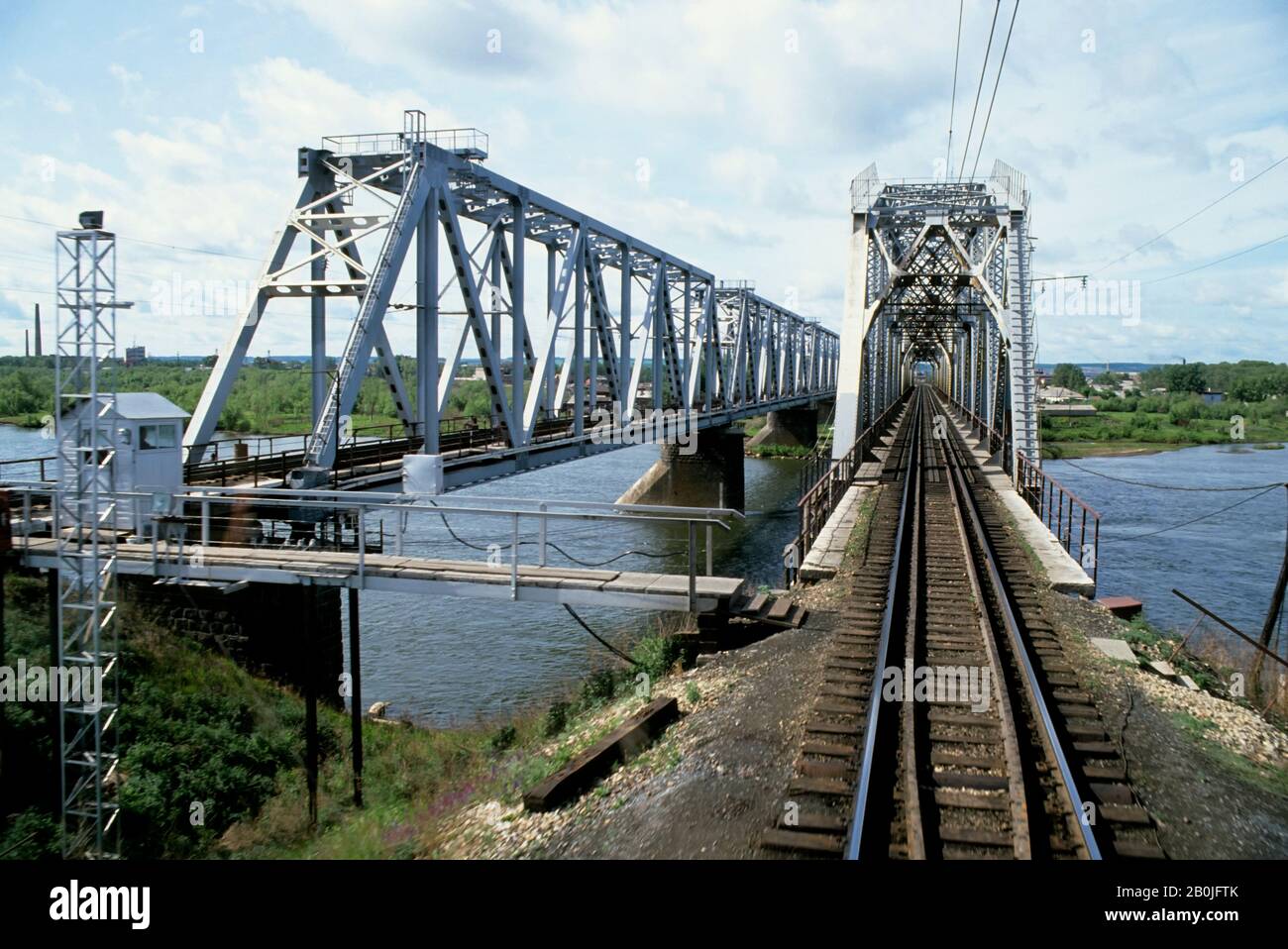 Trans siberian railroad bridge hi-res stock photography and images - Alamy