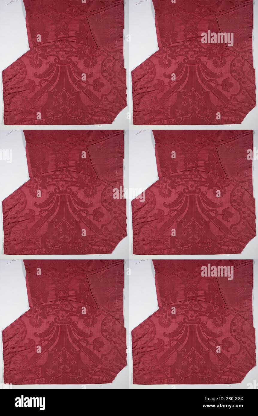 Piece, Italian, 17th–18th century, Italian, Silk, (to be remounted and ...