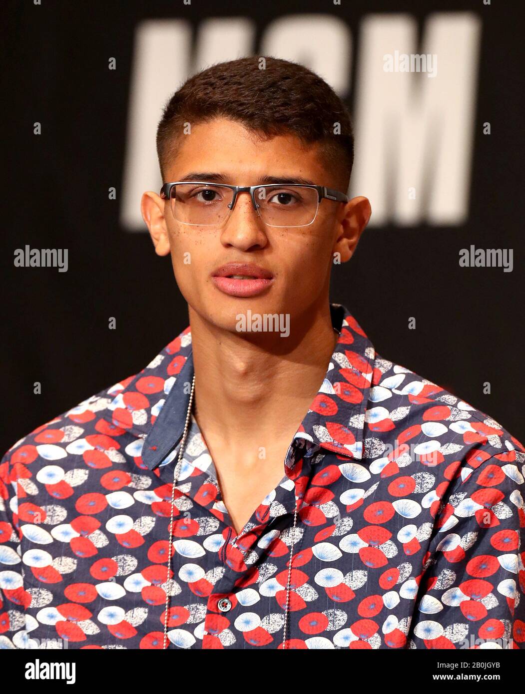 Sebastian Fundora during the press conference at the MGM Grand Garden ...