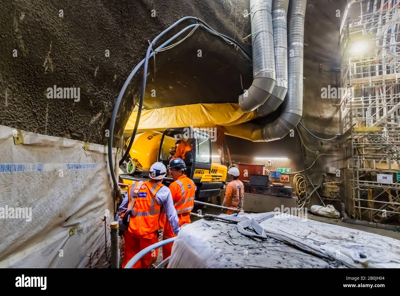 Underground working for tunnelling for the BSCU (Bank Station Capacity ...