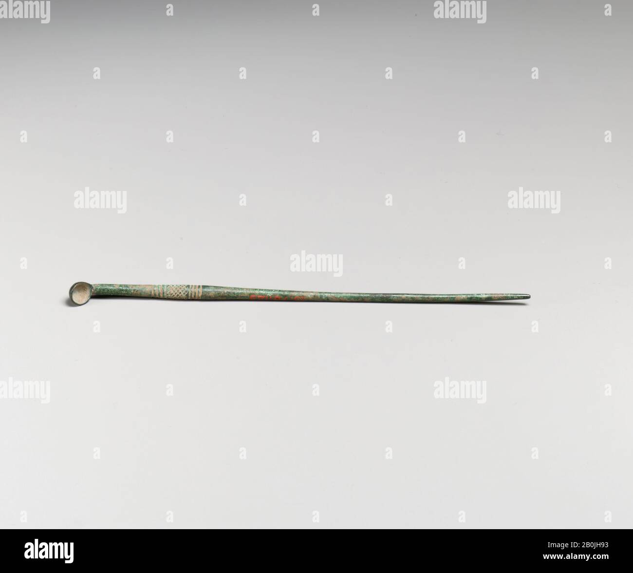 Bronze ligula (ear pick), Roman, ca. 3rd–4th century A.D., Roman ...