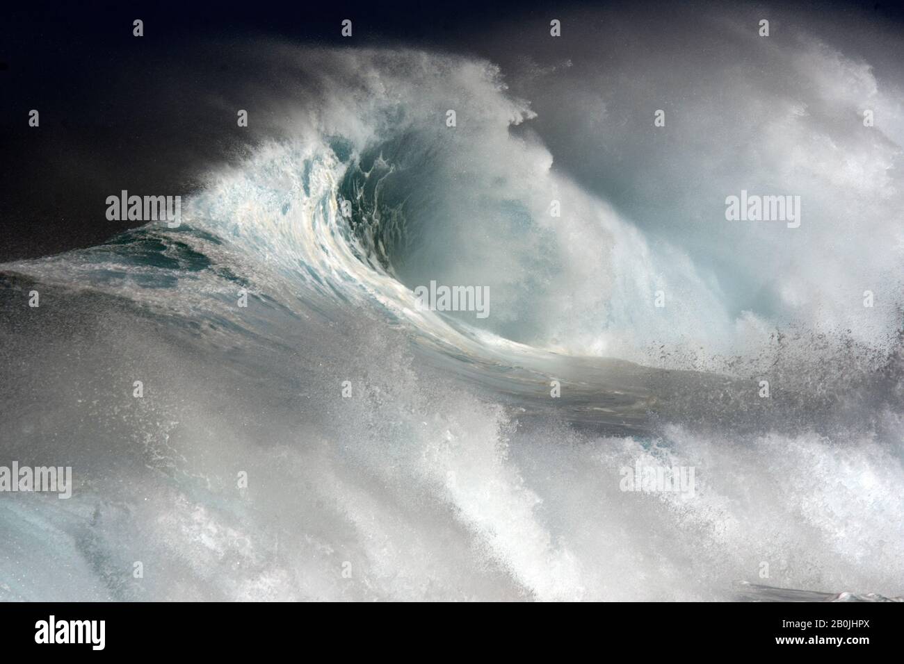 Monster wave crashes during a heavy swell at Rock Piles Beach, North ...