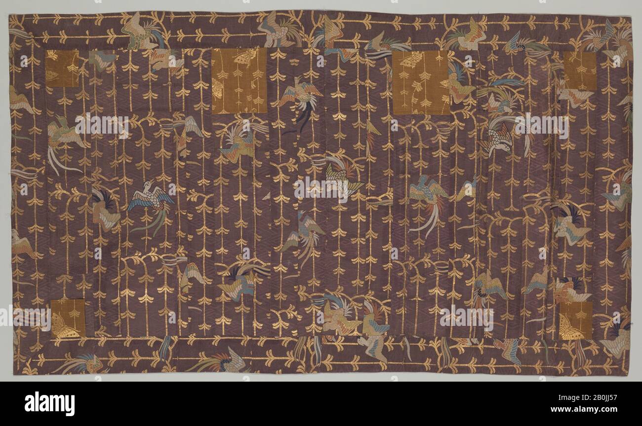 Priest's Robe, Japan, 18th–19th century, Japan, Silk, metallic thread ...