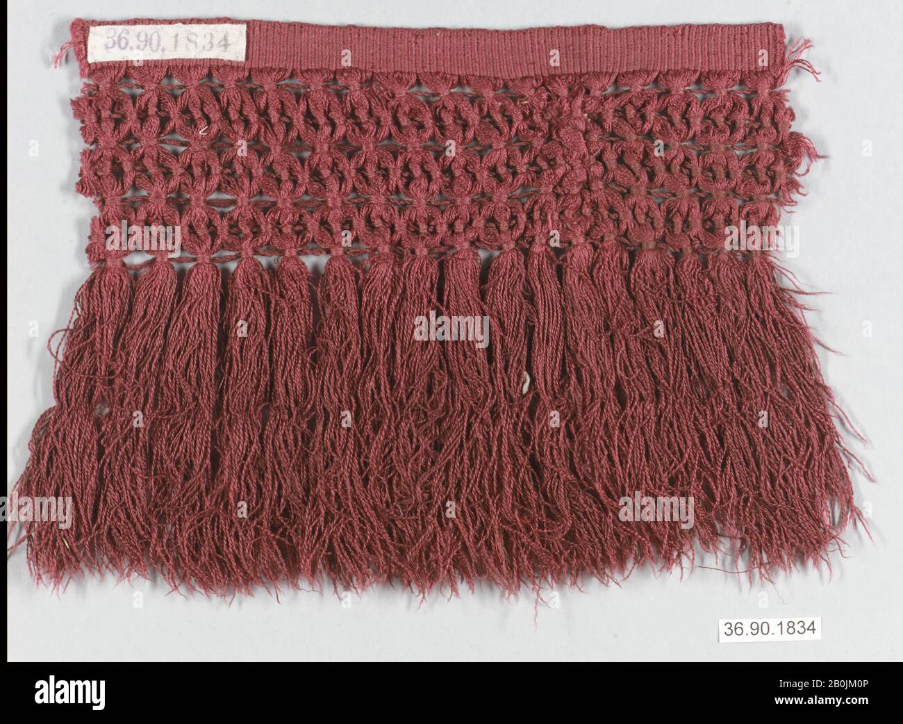 Fringe, British, early 19th century, British, Silk, L. 7 x W. 5 inches ...