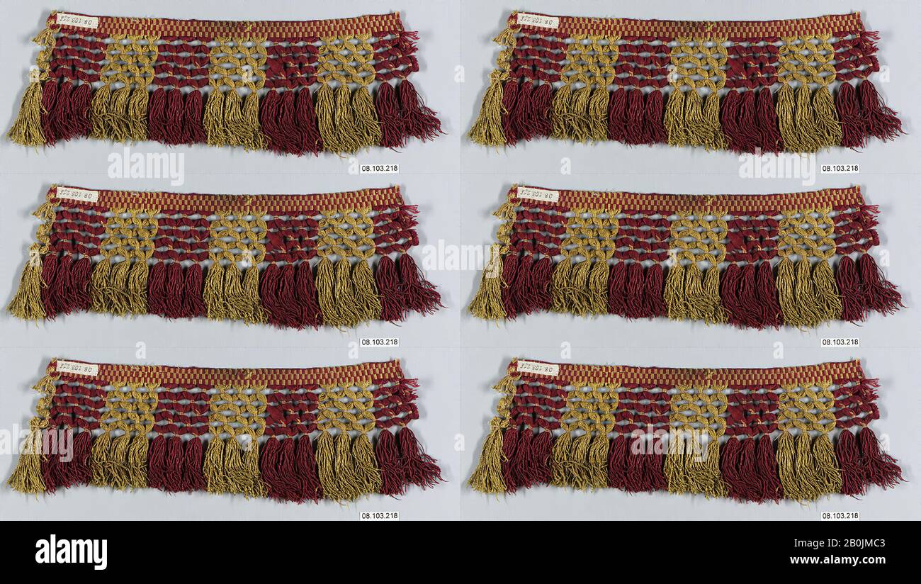 Fringe, probably European, 17th century, probably European, Silk, 9 1/2 ...