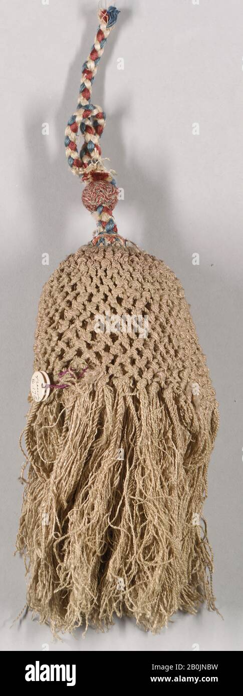 Tassel, French, early 17th century, French, Silk, L. 10 inches, 25.4 cm ...
