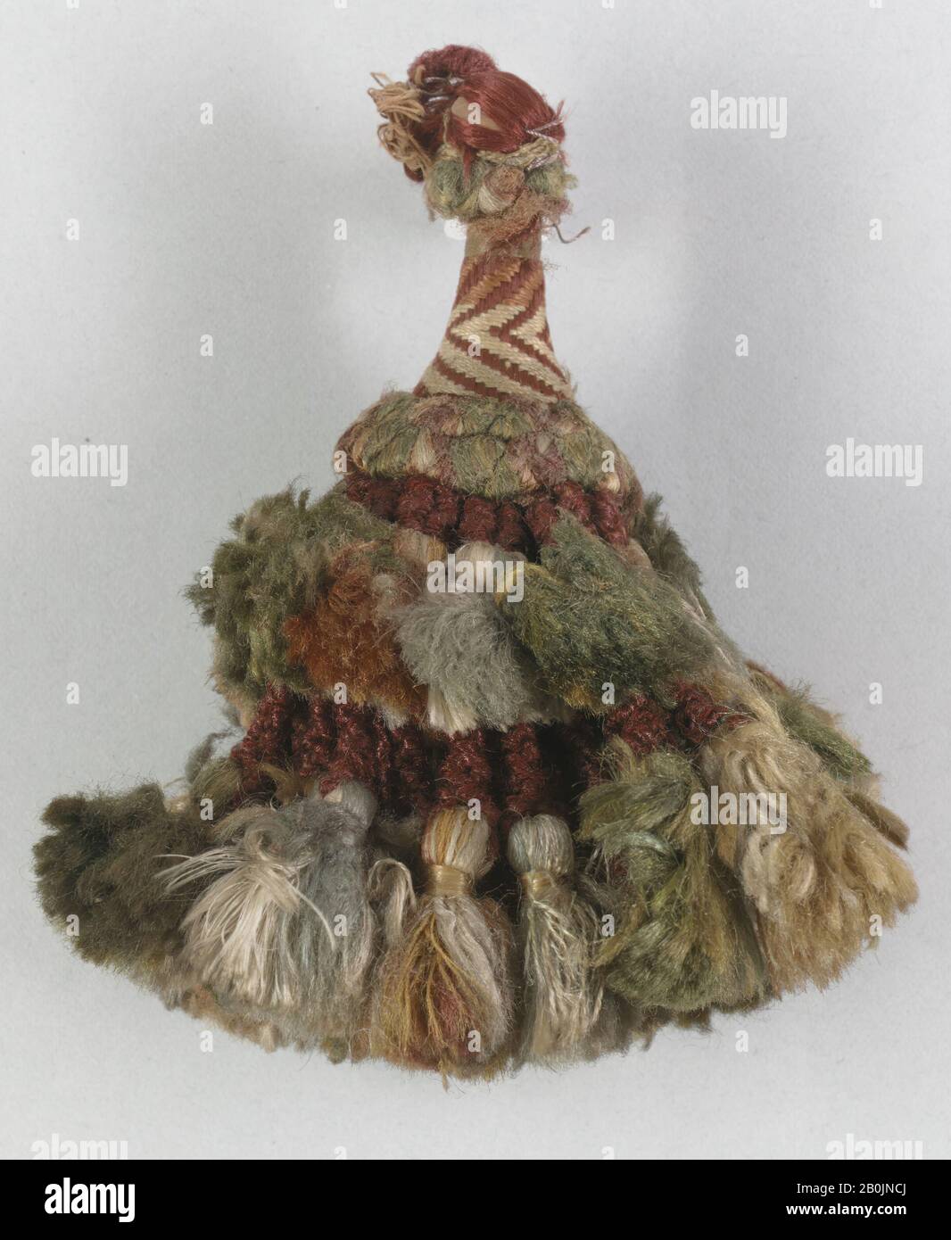 Tassel, French, 18th century, French, Wool and silk, L. 5 inches, 12.7 ...