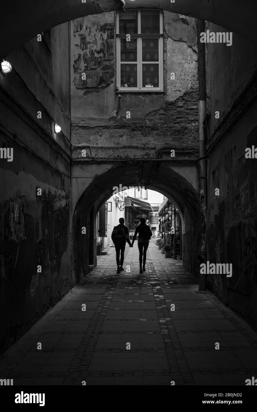 Romantic walk Black and White Stock Photos & Images - Alamy