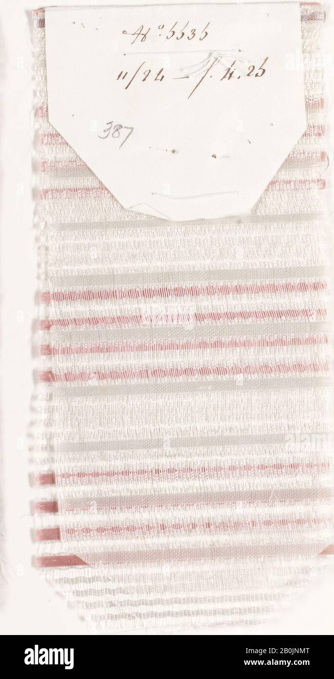 Samples (2), French, early 19th century, French, Textiles-Woven Stock ...