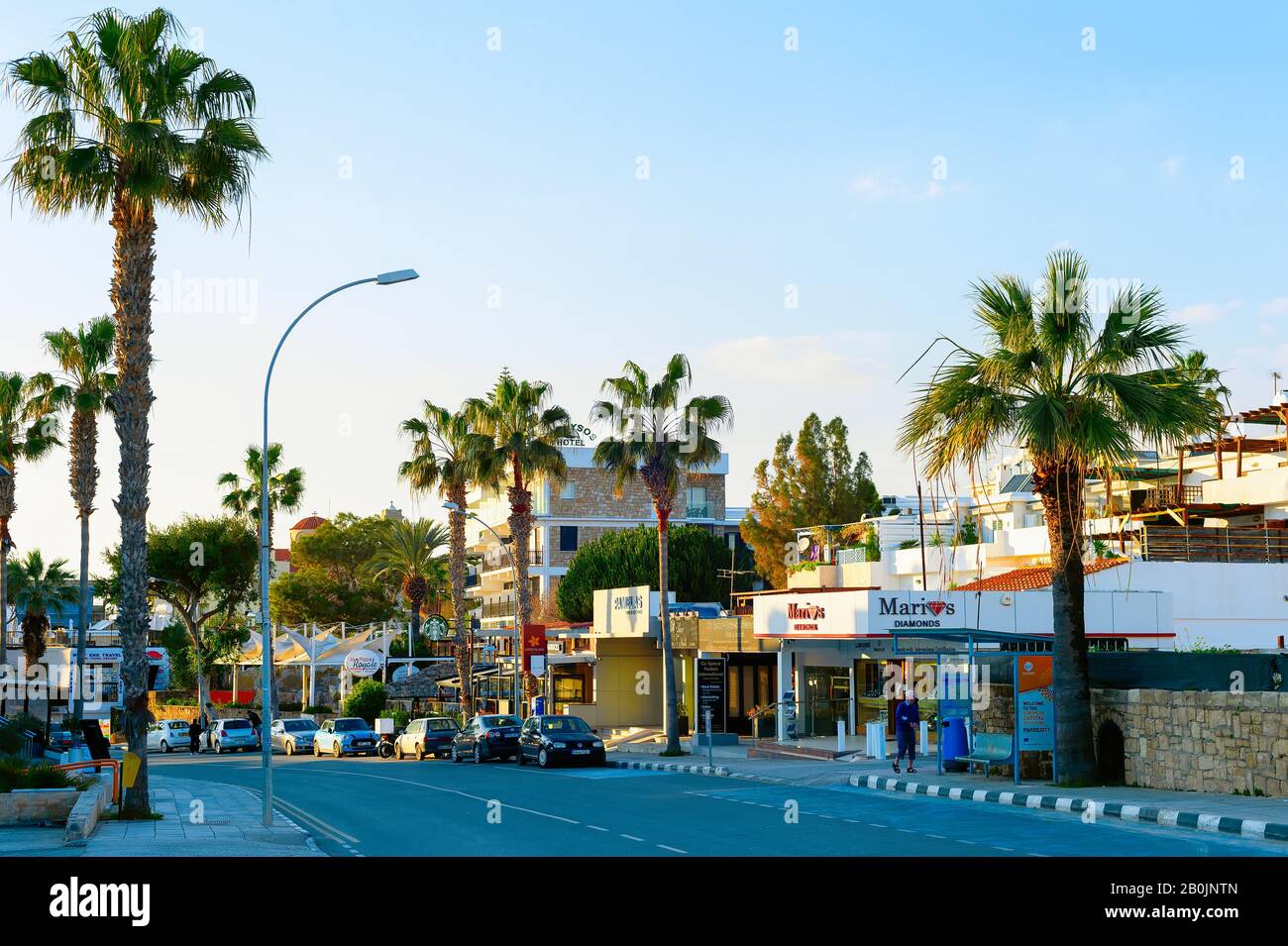 Pafos street hi-res stock photography and images - Alamy