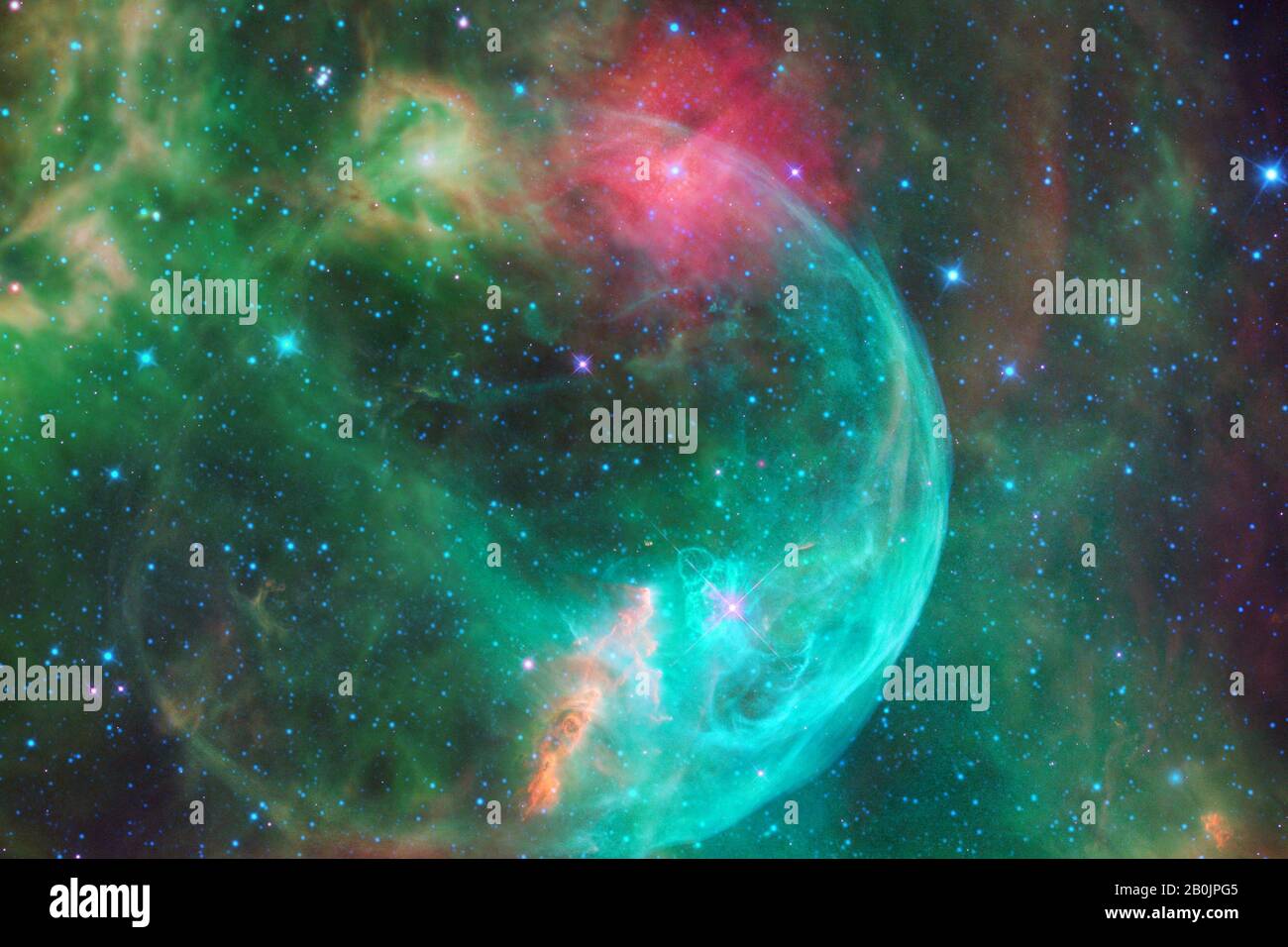 Nebulae and stars in outer space, glowing mysterious universe. Elements of this image furnished ...