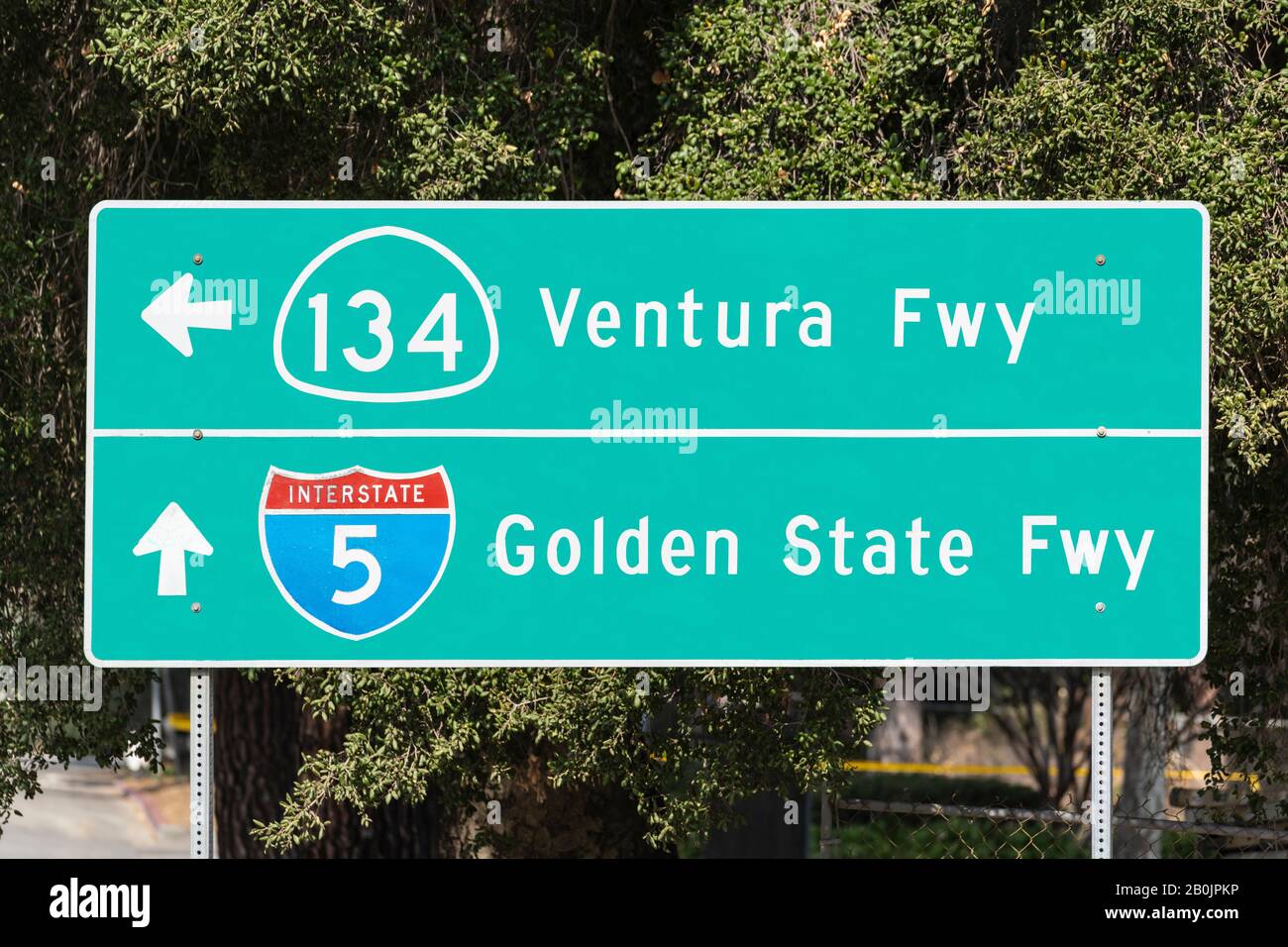 Los Angeles California 5 Golden State Freeway and 134 Ventura Freeway ...