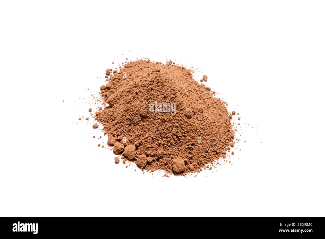 Cocoa powder isolated on white background Stock Photo - Alamy