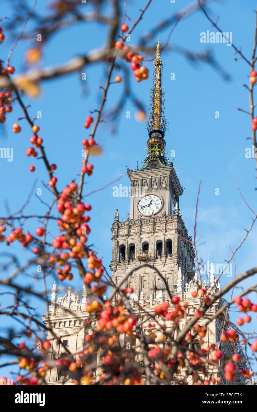 Warsaw clock tower hi-res stock photography and images - Alamy